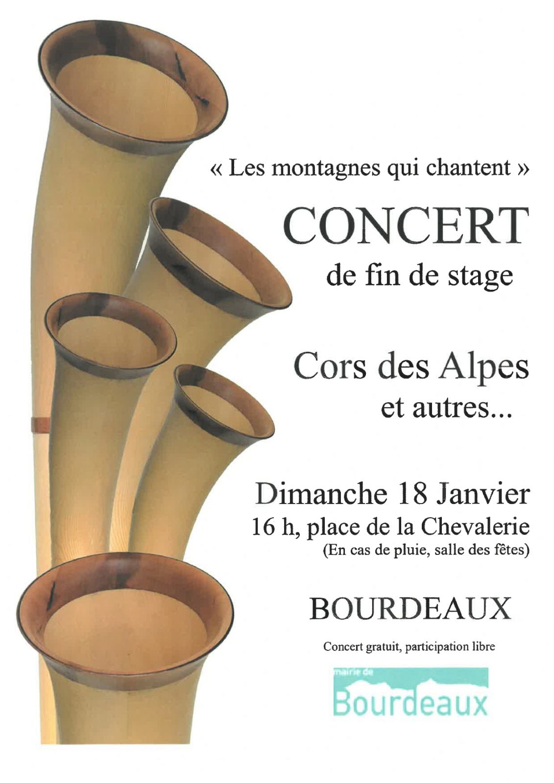 "Les montagnes qui chantent" : concert cors des alpes de fin de stage ...